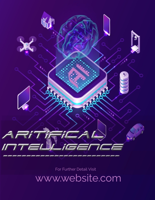 Artificial Intelligence Poster Ai Flyer Template Postermywall